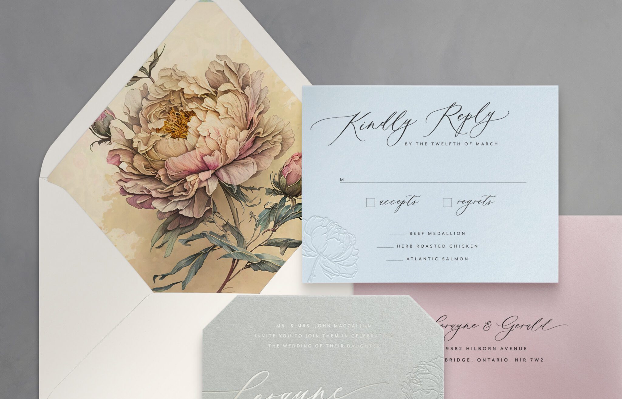 Easily Upgrade Your Wedding Invitations - copperandblushpaper.com